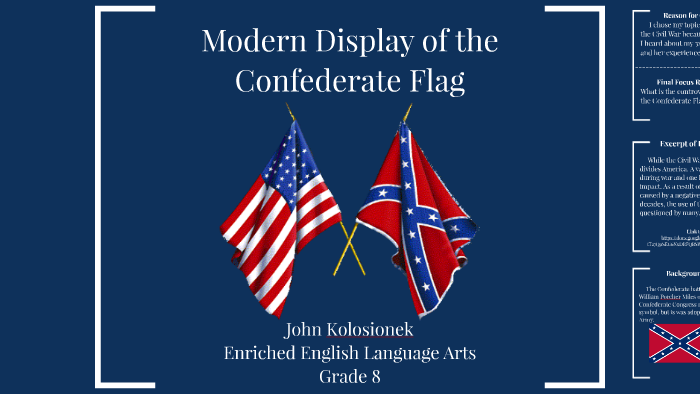 Modern Display of the Confederate Flag by John Kolosionek on Prezi