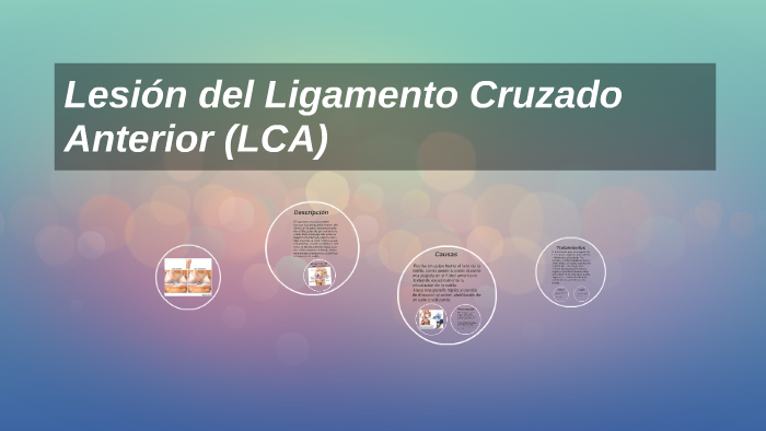 Lesión del Ligamento Cruzado Anterior (LCA) by Alba Campos Vergara on Prezi