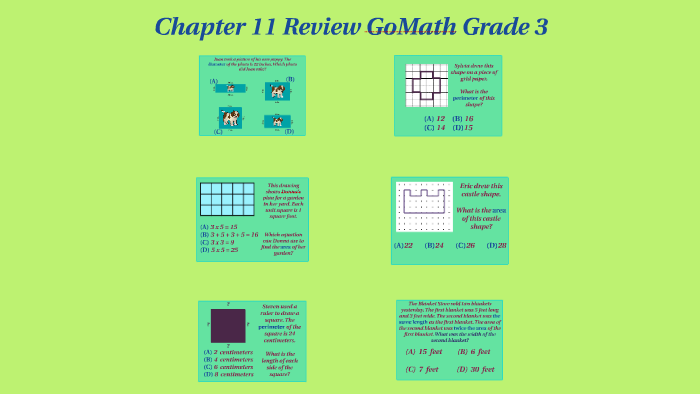 Chapter 11 Review GoMath Grade 3 by Gilchrist GradeThree on Prezi