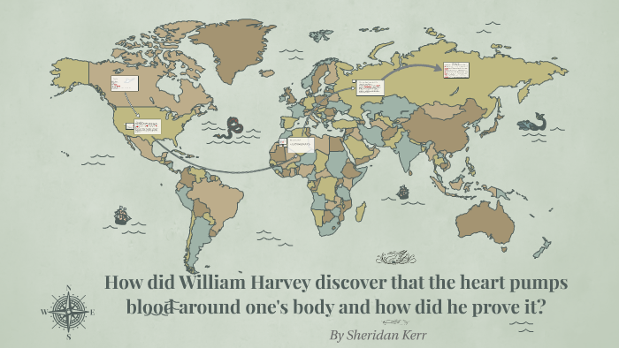 How did William Harvey discover that the heart pumps blood a by ...