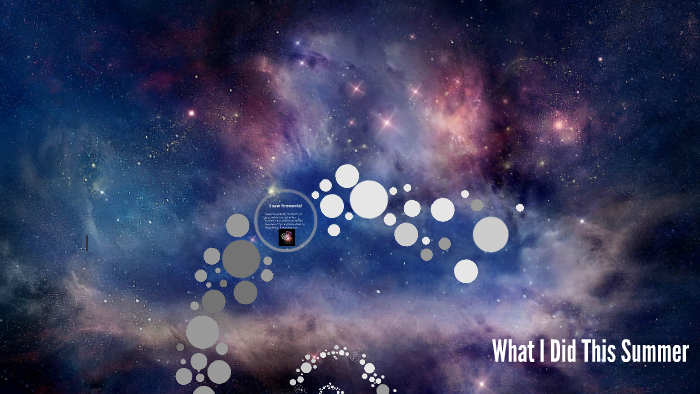 What I Did This Summer by Jessica Postma on Prezi