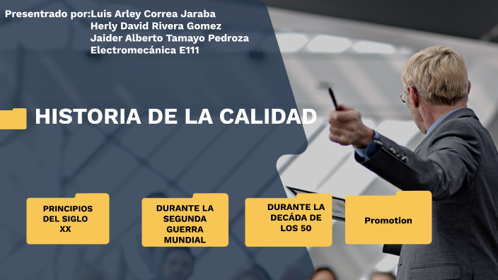HISTORIA DE LA CALIDAD by luis correa on Prezi