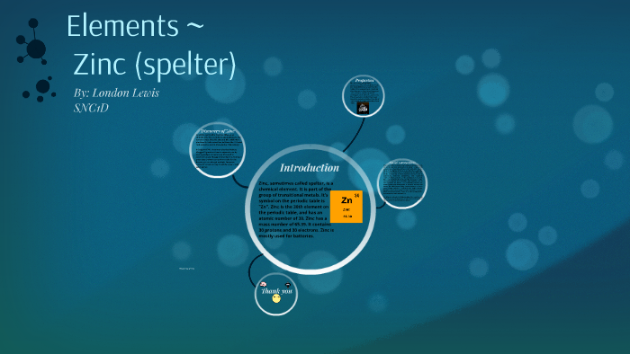 Elements: Zinc (spelter) by London Lewis on Prezi