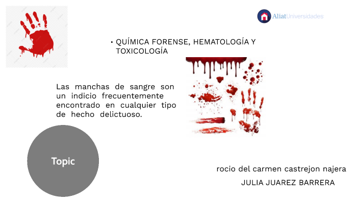 procedimiento de la investigación criminalística de manchas de sangre ...