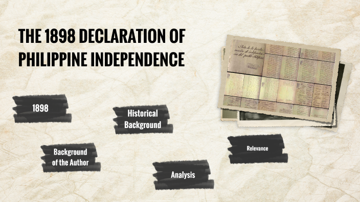 DOCUMENTS OF THE 1898 DECLARATION OF PHILIPPINE INDEPENDENCE by ...