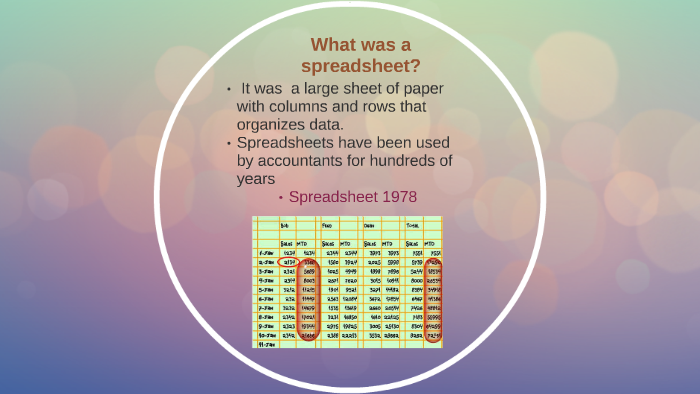 History of Spreadsheets Software by Milen Planas on Prezi