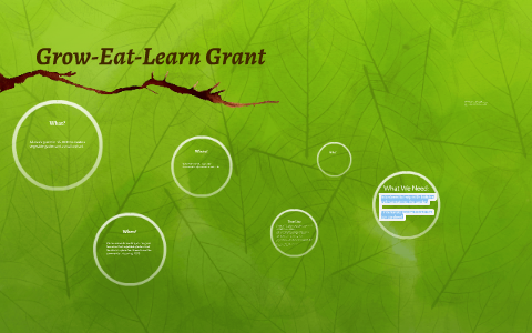Grow-Eat-Learn Grant by Mary Pat Williams on Prezi