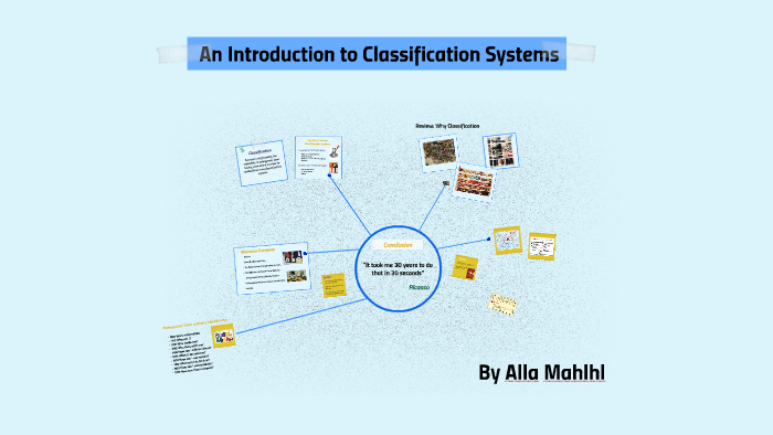 An introduction to Classification System by Alla Mahlhl on Prezi