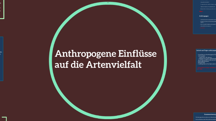 Anthropogene Einflüsse auf die Artenvielfalt by Stefan Klitzing on Prezi