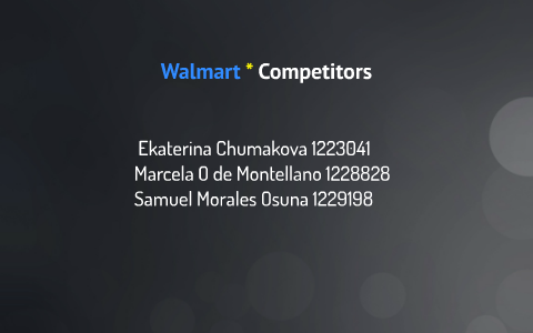 Wal-Mart Competitors by on Prezi