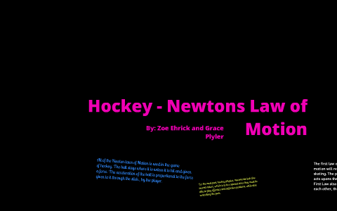 Hockey - Newtons Law of Motion by Zoe Ehrick on Prezi