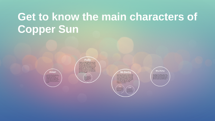 Main characters of Copper Sun by Tori Ross on Prezi