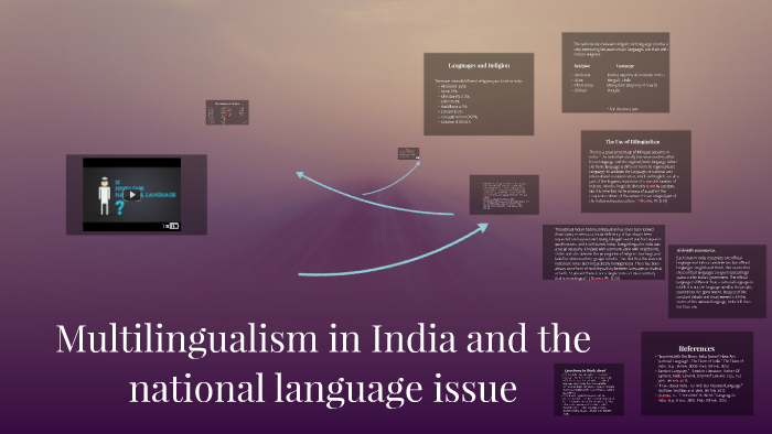 Multilingualism In India And The National Language Issue By Ariana