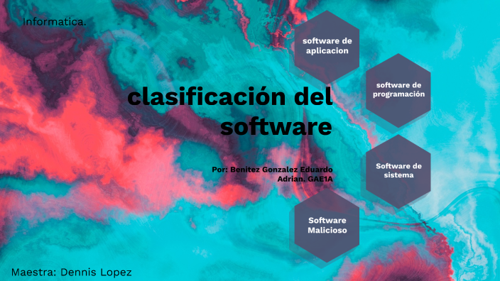 Tabla de clasificación del software by Eduardo Adrian Benitez Gonzalez ...