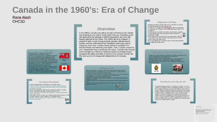 Canada in the 1960's by Rana Alash on Prezi