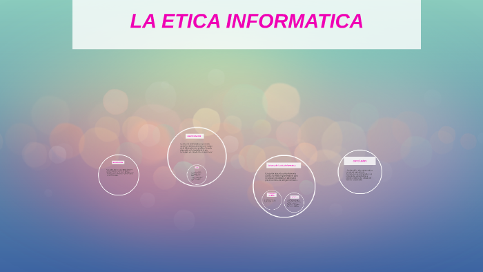 LA ETICA INFORMATICA by angelica zambrano on Prezi