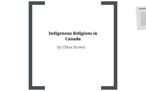 Indigenous Religions in Canada by Cai Brown on Prezi