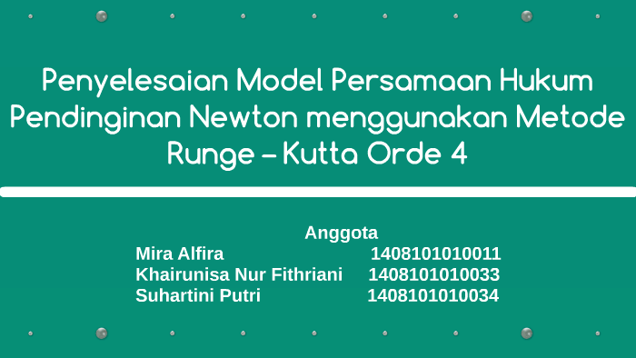 Hukum Pendinginan Newton by Suhartini Putri on Prezi