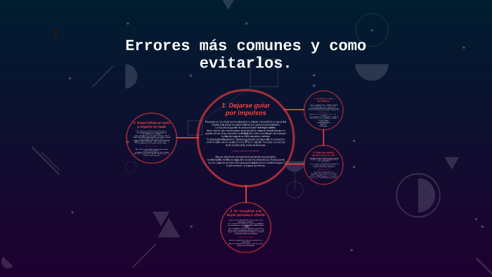 Errores más comunes y como evitarlos. by stefania Bermudez Q on Prezi