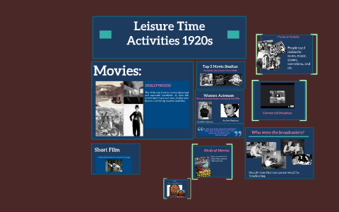 Leisure Time Activities 1920s by Natalia Zuber