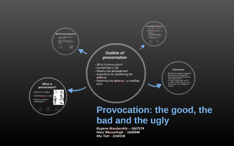 Provocation: the good, the bad and the ugly by Eugene Braslavskiy on Prezi