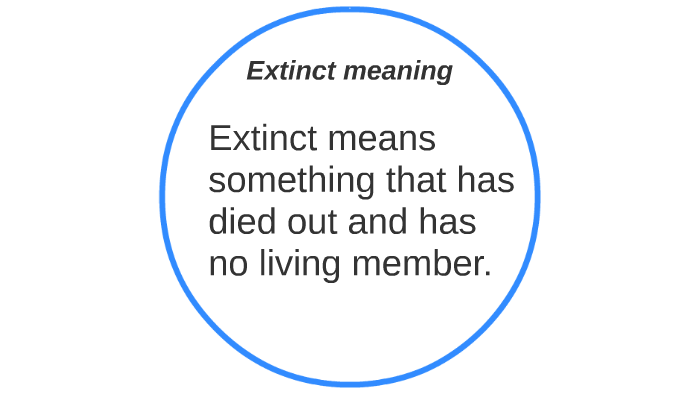 Extinct meaning by yash sharma on Prezi