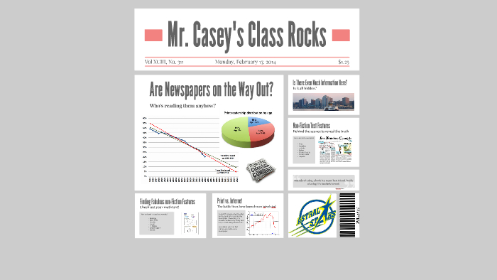Newspapers and Non-Fiction Text Features by Andrew Casey on Prezi