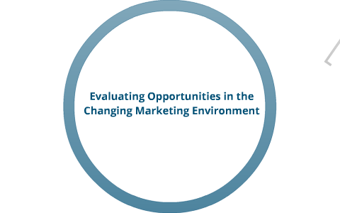 Evaluating Opportunities in the Changing Marketing Environment by ...