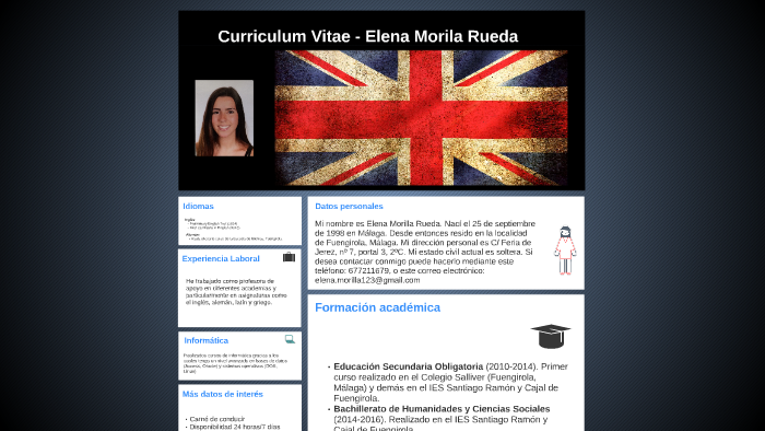 Curriculum Vitae - Elena Morilla Rueda by Elena Morilla on Prezi