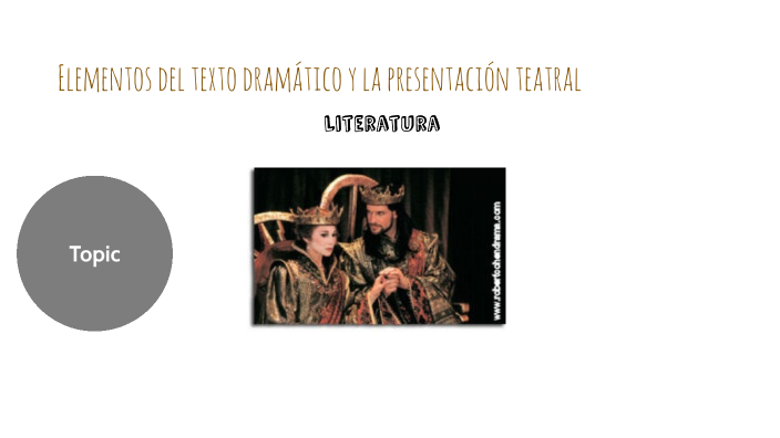 Elementos del texto dramático y la presentación teatral by Michelle ...