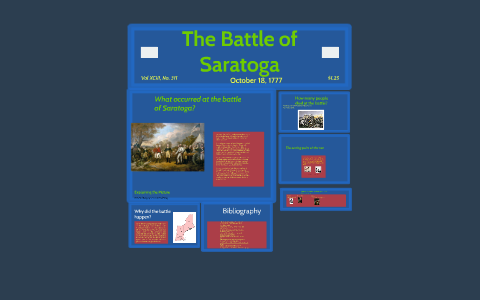 The Battle of Saratoga by Shane Tatman on Prezi
