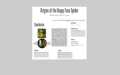 Origins of the Happy Face spider by Justin Basuil on Prezi