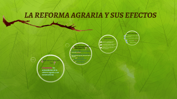 LA REFORMA AGRARIA Y SUS EFECTOS by Rigri Mardones on Prezi
