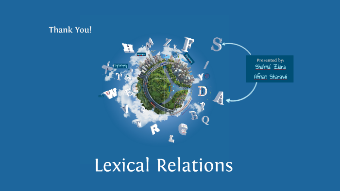 Lexical Relations - Semantics by Shaima' Ziara on Prezi