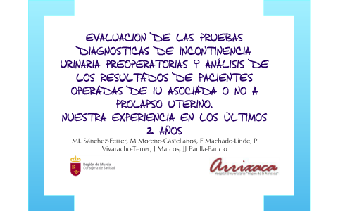 POSTER URINARY INCONTINENCE by milo mor on Prezi