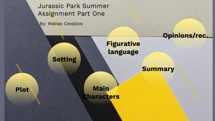 Jurassic Park Summer Assignment Part One by Matias Cevallos on Prezi