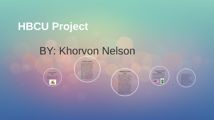 HBCU Project by Khorvon Nelson on Prezi
