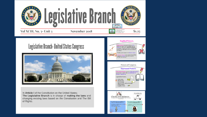 Unit 3: The Legislative Branch by Mary Stevenson
