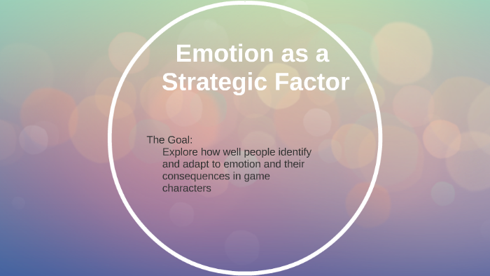 Emotion as a Strategic Factor by Marisa Leung on Prezi