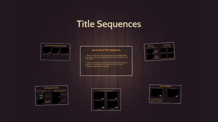 Title Sequences by Film Professor on Prezi