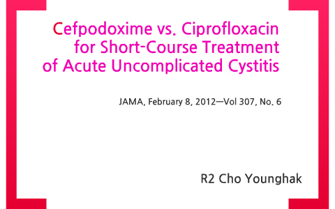 Cefpodoxime vs Ciprofloxacin by HYAE MIN LEE on Prezi