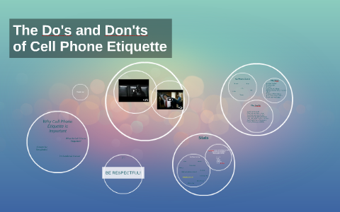 The Do's and Don'ts of Cell Phone Etiquette by Sierra Jones on Prezi