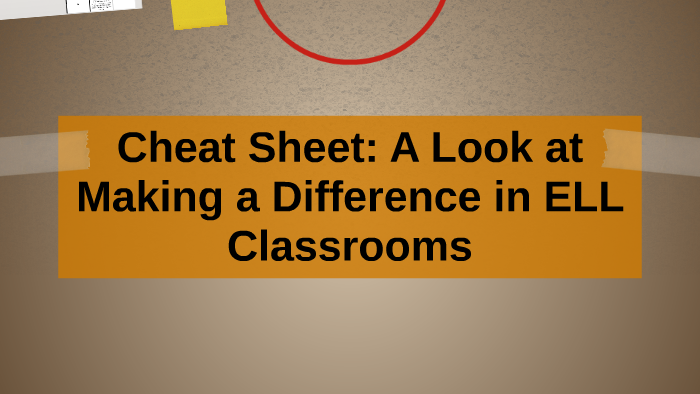 Cheat Sheet: A Look at Making a Difference in ELL Classrooms by Zane ...