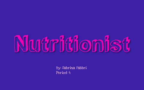 Nutritionist by Sabrina Fabbri on Prezi