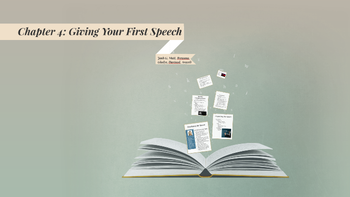 Giving Your First Speech by Araceli Rod.
