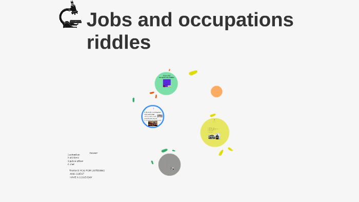 Jobs and occupations riddles by J Morel on Prezi