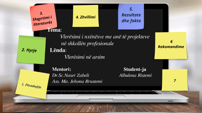 Vleresimi i nxenesve me ane te projekteve ne shkollen e mesme by ...