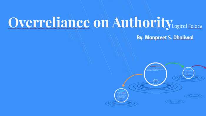 Overreliance on Authority Logical Fallacy by Manpreet Singh Dhaliwal on ...