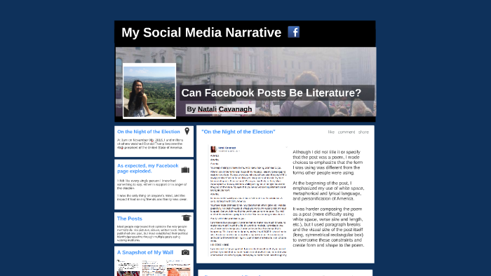 My Social Media Narrative by Natali Cavanagh on Prezi