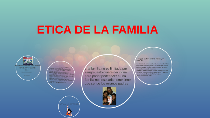 ETICA DE LA FAMILIA by on Prezi